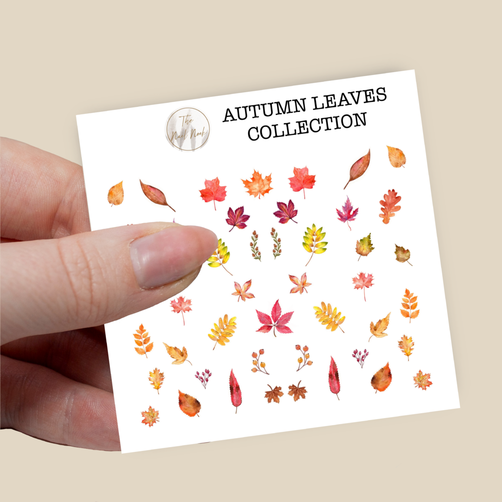 Autumn leaves collection nail decals - The Nail Nook